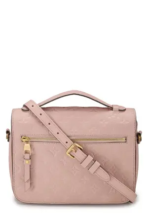 LOUIS VUITTON Monogram Empreinte Pochette Metis - Pink