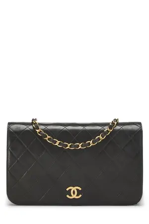 Chanel Quilted Lambskin Flap Bag - Black