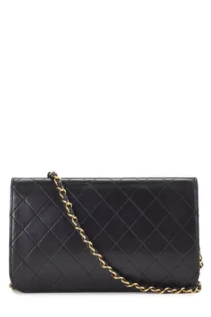 Chanel Quilted Lambskin Snap Full Flap Small