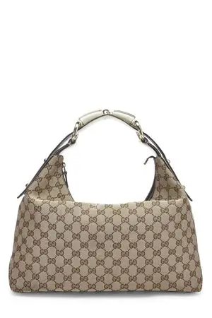 Gucci Gg Canvas Horsebit Hobo