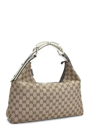 Gucci Gg Canvas Horsebit Hobo