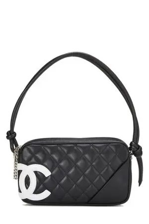 Chanel Quilted Calfskin Cambon Shoulder Bag - Black