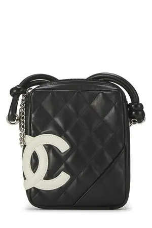 Chanel Quilted Calfskin Cambon Shoulder Bag - Black