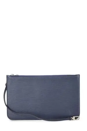 LOUIS VUITTON Louis Vuitton Epi Leather Pouch MM Navy