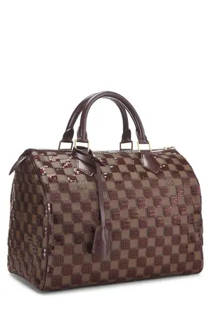 LOUIS VUITTON Damier Paillettes Speedy 30 - Red