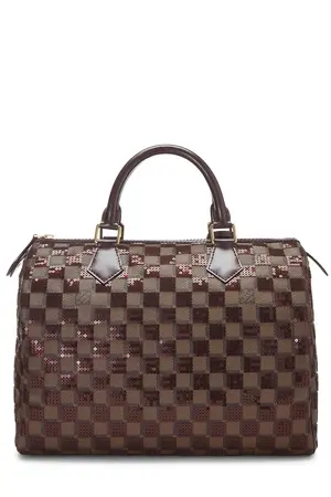 LOUIS VUITTON Damier Paillettes Speedy 30 - Red