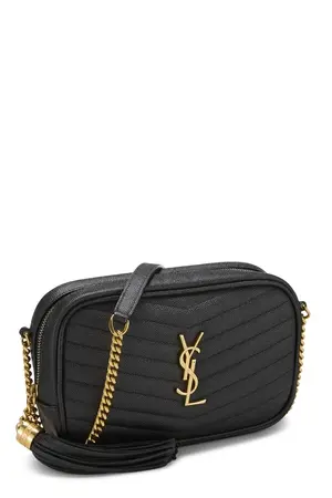 Saint Laurent Grainy Lou Camera Bag - Black