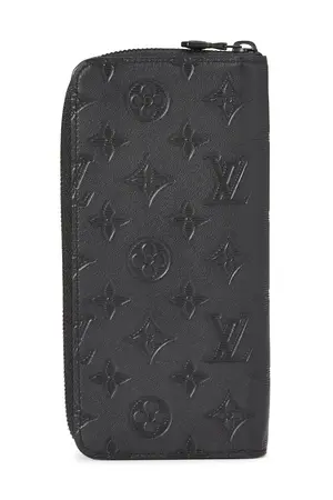 LOUIS VUITTON Monogram Shadow Zippy Vertical Wallet