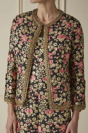 Chanel Brocade Dress Set
