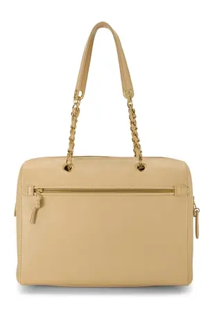 Chanel Caviar Leather Zip Tote Bag