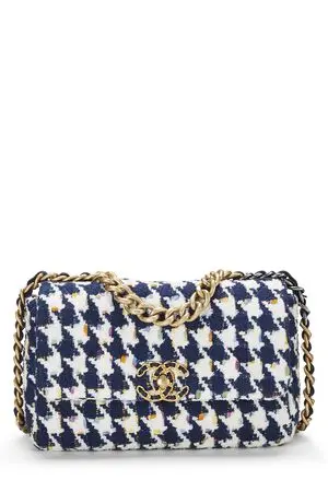 Chanel Quilted Tweed 19 Flap Bag - Multi