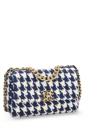 Chanel Quilted Tweed 19 Flap Bag