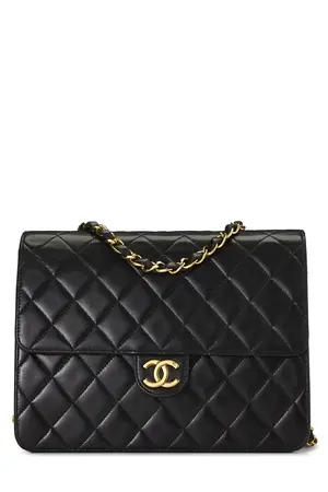 CHANEL Chanel Quilted Lambskin Ex Flap Shoulder Bag