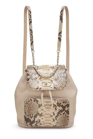 Chanel Caviar & Python Business Affinity Backpack