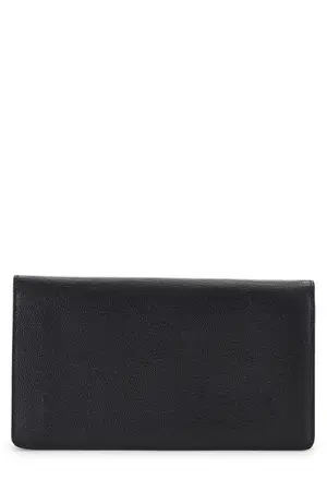 Chanel Calfskin Long Wallet - Black