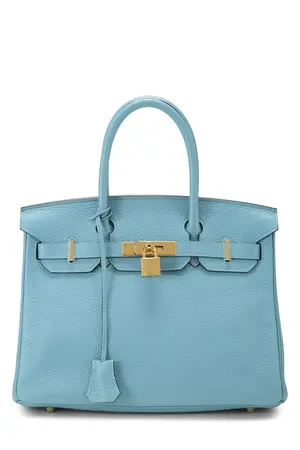 Hermès Atoll Togo Birkin 30 - Blue Atoll