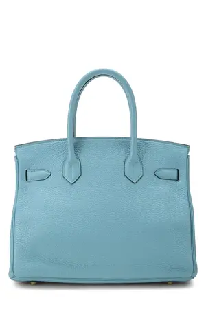 Hermès Atoll Togo Birkin 30 - Blue Atoll