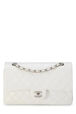 CHANEL Chanel Quilted Lambskin Classic Double Flap Medium Shoulder Bag