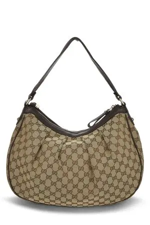 Gucci Brown Original Gg Canvas Sukey Hobo Bag