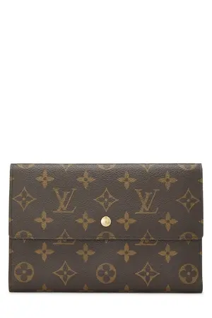 LOUIS VUITTON Monogram Canvas Pochette Passport - Brown