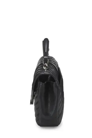 Saint Laurent Chevron Quilted Leather College Bag