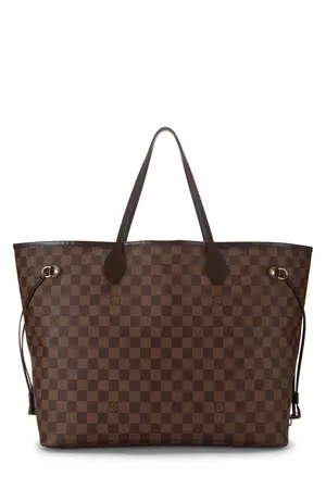 LOUIS VUITTON Damier Ebene Tote - Brown