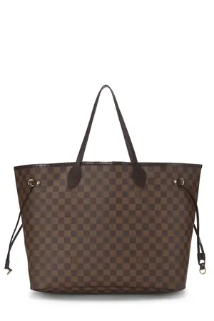 LOUIS VUITTON Damier Ebene Tote - Brown