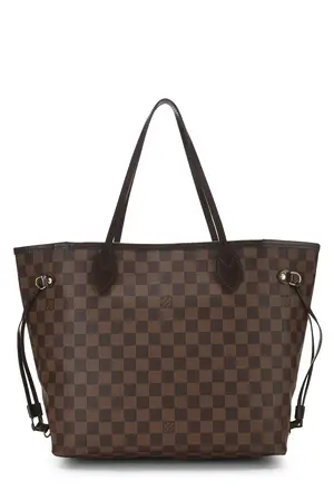 LOUIS VUITTON Damier Ebene Tote - Brown
