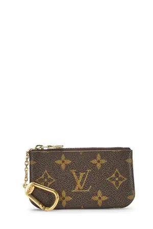 LOUIS VUITTON Monogram Canvas Pochette Clefs - Brown