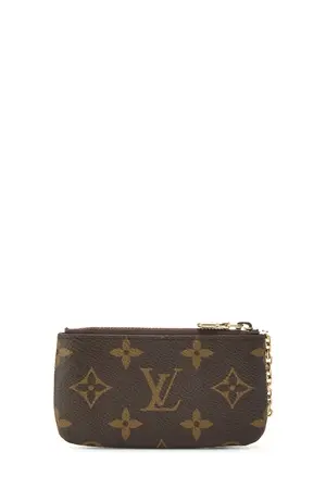 LOUIS VUITTON Monogram Canvas Pochette Clefs - Brown