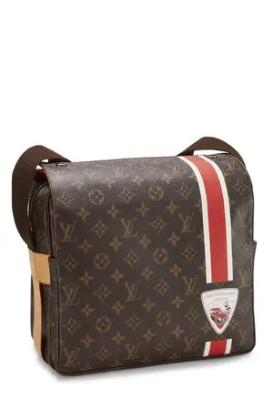 LOUIS VUITTON China Run Monogram Naviglio Messenger Bag