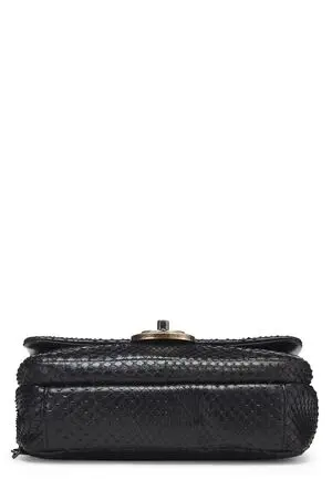 Chanel Python Double Carry Waist Chain Flap Small