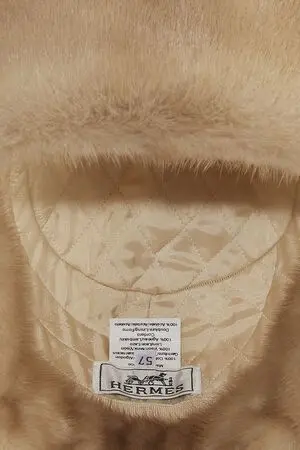 Hermès Mink Canvas Trapper Hat