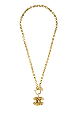 Chanel Quilted 'cc' Necklace