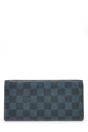 LOUIS VUITTON Damier Cobalt Brazza Continental Wallet - Blue