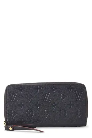 LOUIS VUITTON Bleu Infini Monogram Empreinte Zippy Wallet - Navy