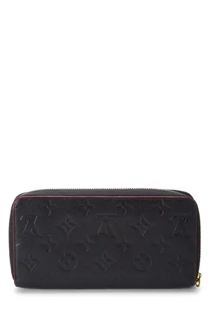 LOUIS VUITTON Bleu Infini Monogram Empreinte Zippy Wallet