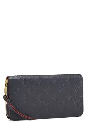 LOUIS VUITTON Bleu Infini Monogram Empreinte Zippy Wallet - Navy