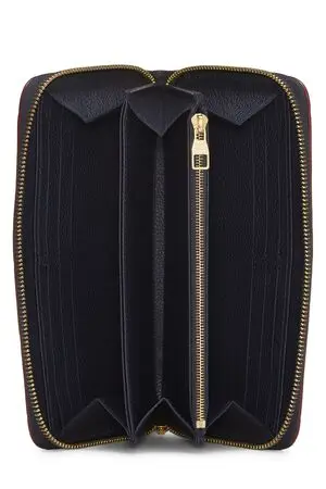 LOUIS VUITTON Bleu Infini Monogram Empreinte Zippy Wallet - Navy