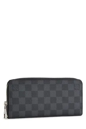 LOUIS VUITTON Damier Cobalt Zippy Vertical Wallet - Grey