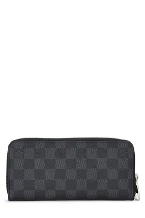 LOUIS VUITTON Damier Cobalt Zippy Vertical Wallet - Grey