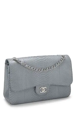 Chanel Classic Double Flap Shoulder Bag - Blue