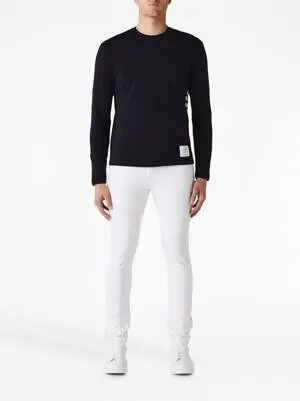 Thom Browne Round-neck Knit Jumper - Blue