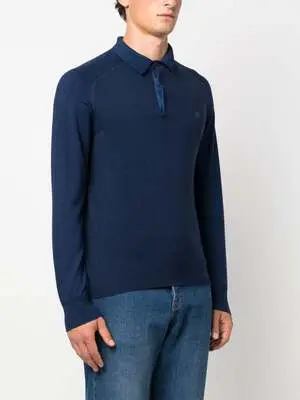 Etro Logo-embroidered Knitted Polo Shirt