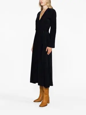 FORTE_FORTE Gathered Corduroy Midi Dress
