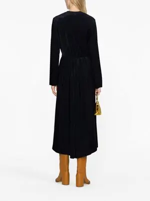 FORTE_FORTE Gathered Corduroy Midi Dress