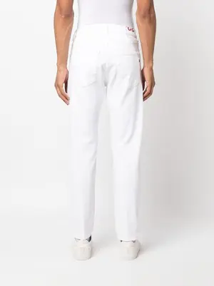 DONDUP Logo-plaque Tapered Jeans