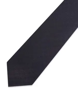 Dolce & Gabbana Logo-jacquard Silk Tie - Blue