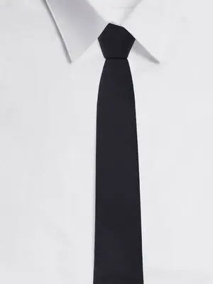 Dolce & Gabbana Logo-jacquard Silk Tie - Blue