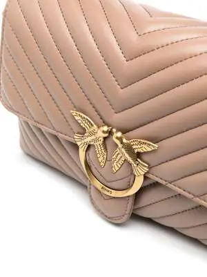 Pinko Medium Love Lady Puff Chevron Shoulder Bag
